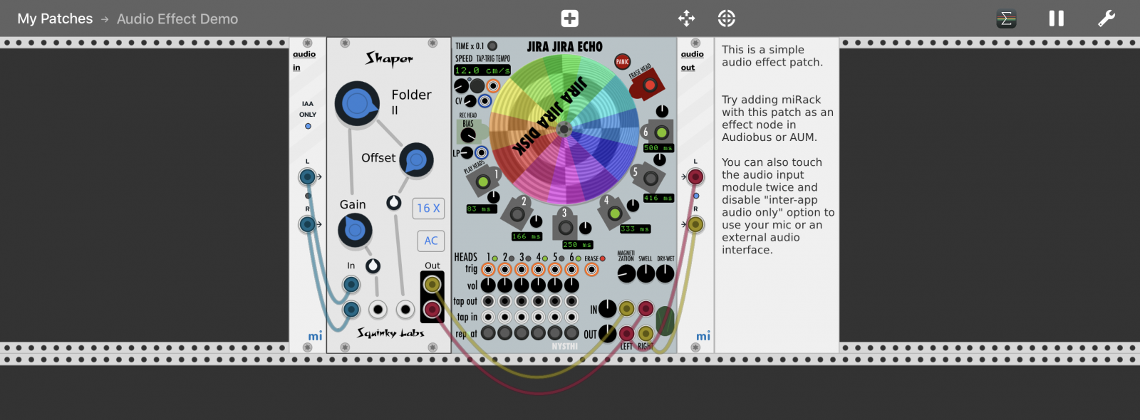 Audio input and new module browser in miRack 1.65 – mifki